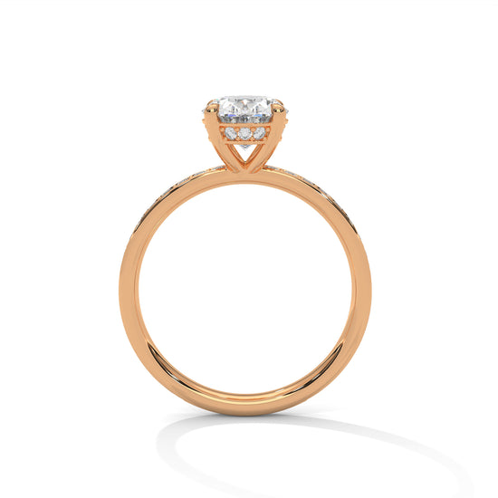 Enigma Oval Cut Lab Grown Diamond Ring | Aurika Gems