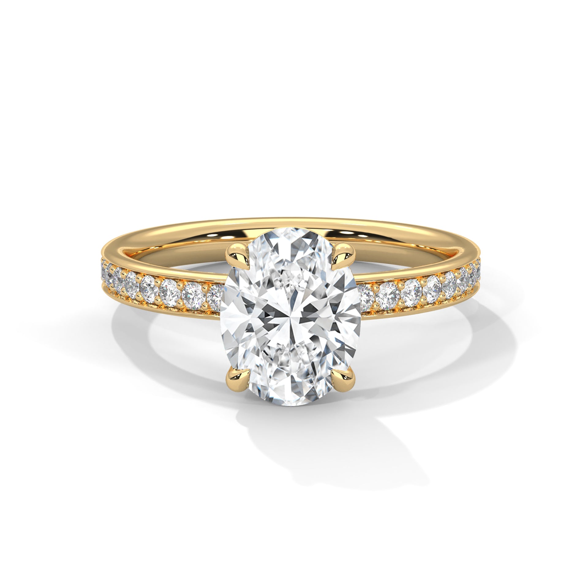 Enigma Oval Cut Lab Grown Diamond Ring | Aurika Gems