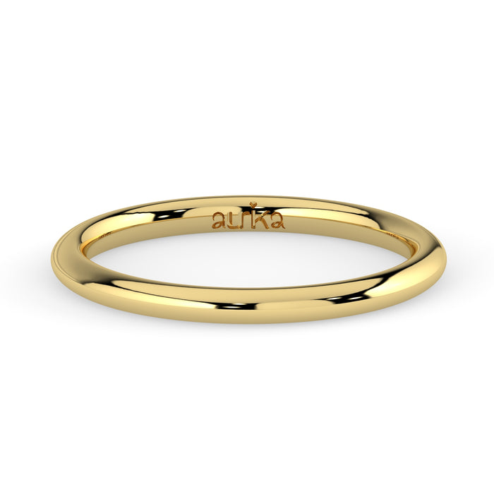 Shop Simple Wedding Rings- Aurika Gems